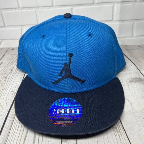 Jordan | Accessories | Air Jordan True Jumpman Hat Snapback Cap Royal ...